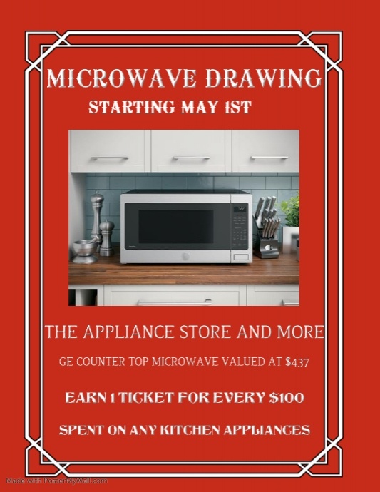 MICROWAVE RAFFLE | PosterMyWall