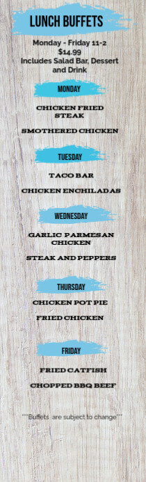 Buffet menu | PosterMyWall