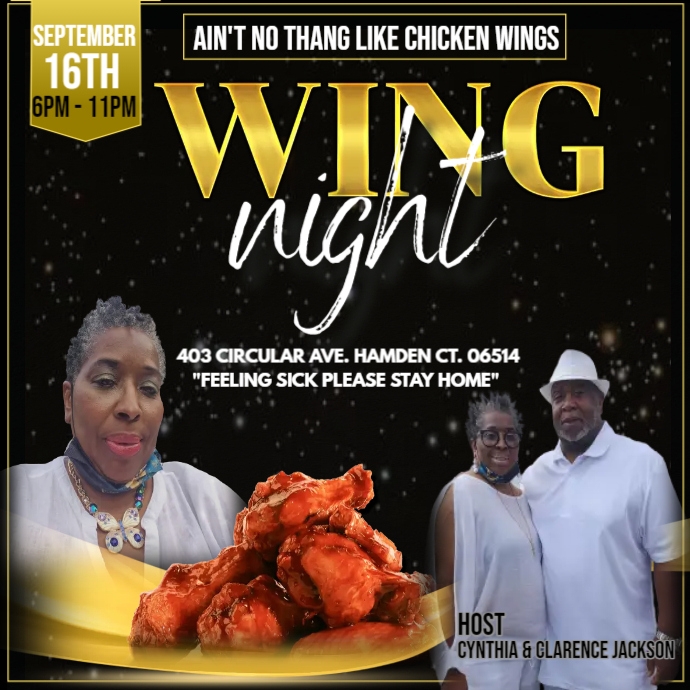 Copy of 2023 Cynt Wing Night | PosterMyWall