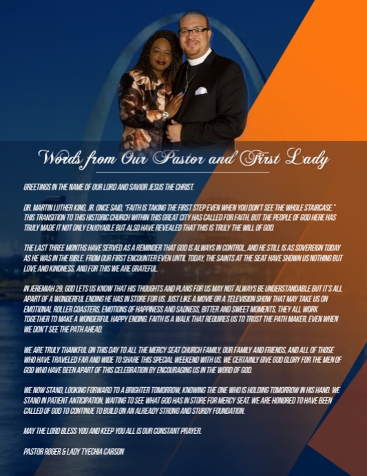 Words from Pastor | PosterMyWall