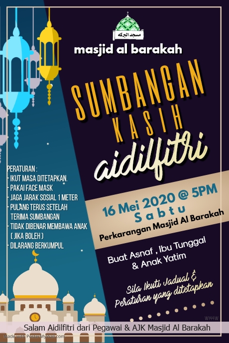 Copy of Sumbangan syawal 2020 | PosterMyWall