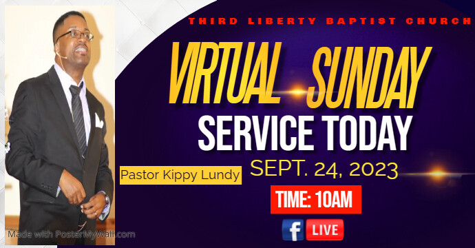 virtual Sunday service | PosterMyWall