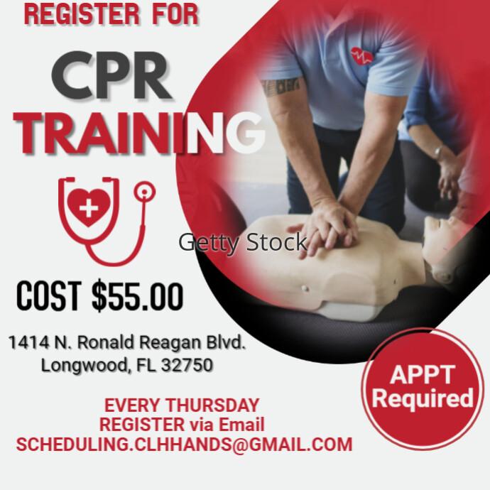 Copy of Copy of Modern CPR Training Service Flyer | PosterMyWall