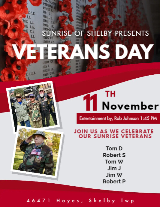 Red Anzac Day Flyer Template | PosterMyWall