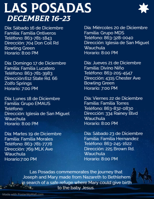 Las Posadas event Flyer Template | PosterMyWall