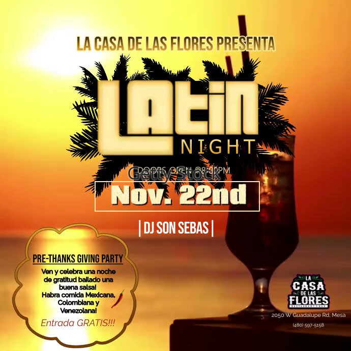 Latin Party Night Salsa Party Event Dance | PosterMyWall