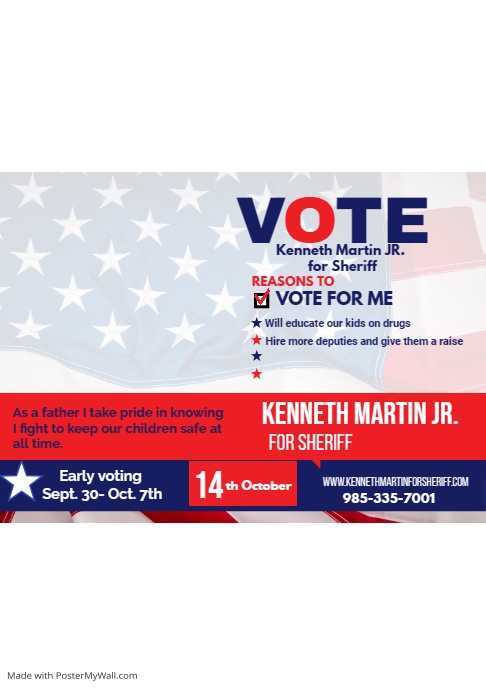 Copy of Election Candidate Ad | PosterMyWall