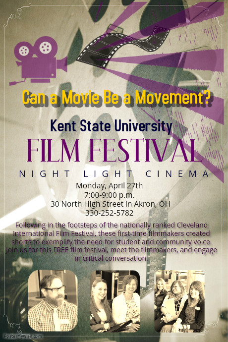 Copy of Kent State University Film Festival at the KIVA | PosterMyWall