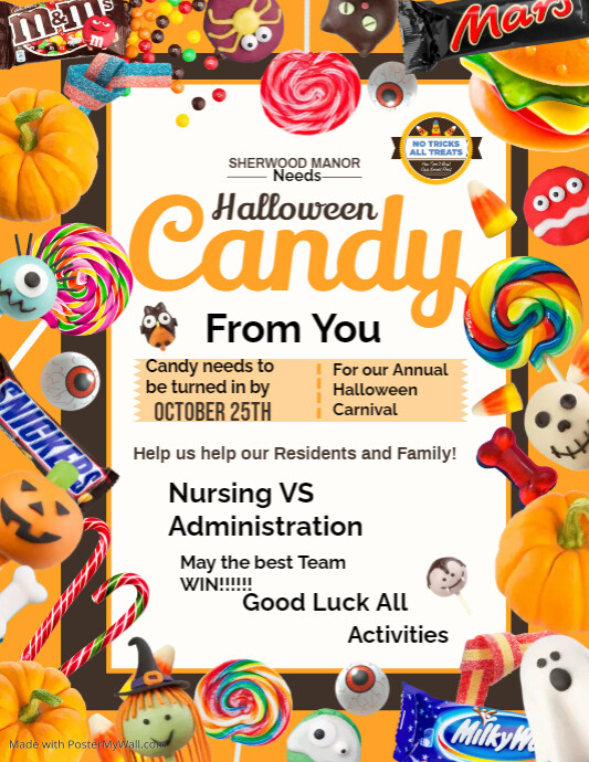 Halloween Candy Give Back Template | PosterMyWall