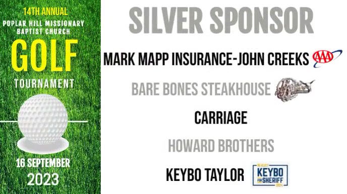 Golf Tournament Sponsor (Silver) (1) | PosterMyWall
