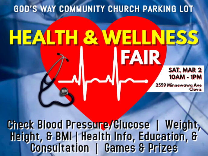 Health & WELLNESS FAIR Flyer_FINAL | PosterMyWall