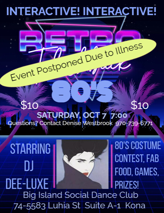 Retro Flashback 80's Night Flyer | PosterMyWall