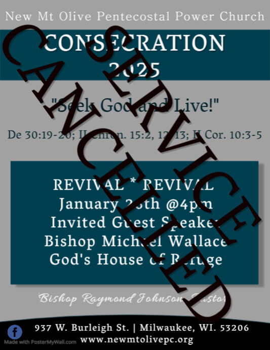Revival for January Consecration 2024 | PosterMyWall