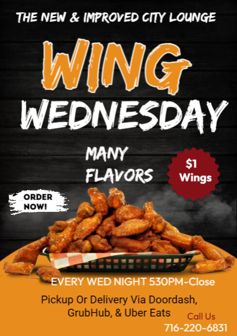 Unli Wings Menu | PosterMyWall