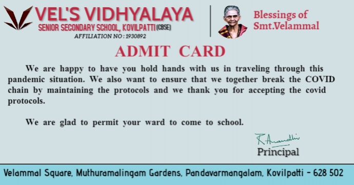 Admit Card | PosterMyWall