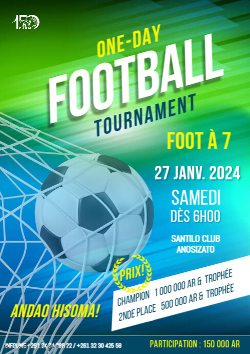 Football Tournament Flyer Ad Template | PosterMyWall