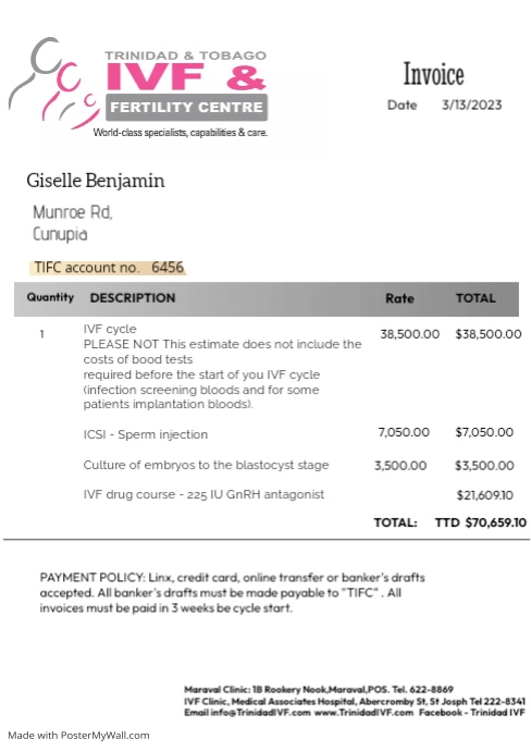 Copy of Gold Invoice Template (2) | PosterMyWall