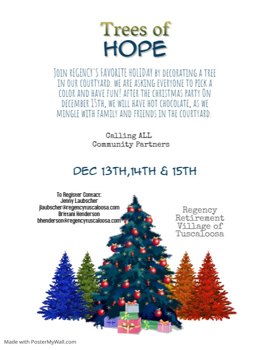 Simple Festival of Trees Flyer Template | PosterMyWall