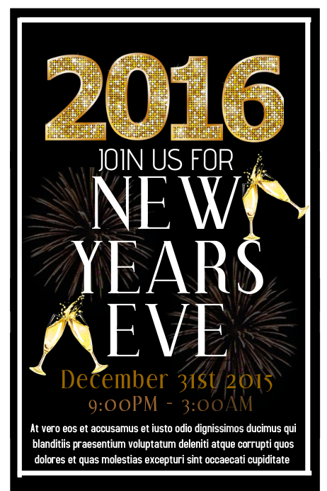 NEW YEAR Template | PosterMyWall