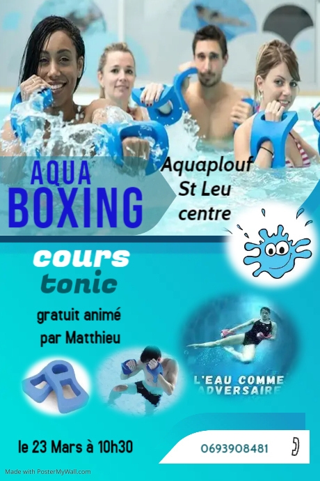 Copy of aqua boxing | PosterMyWall