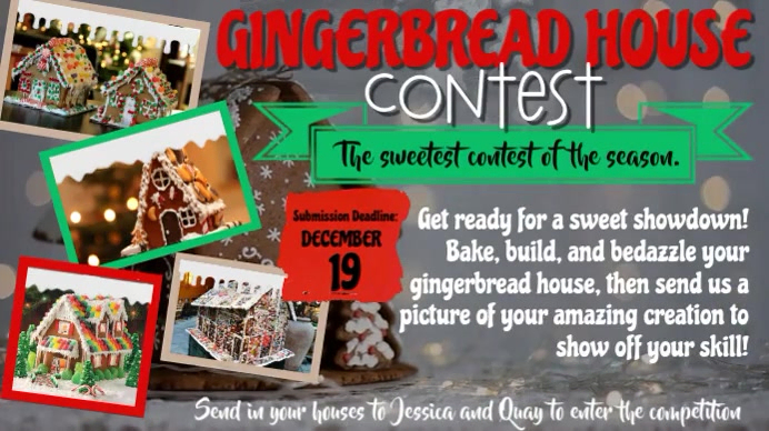 Gingerbread house workshop flyer design | PosterMyWall