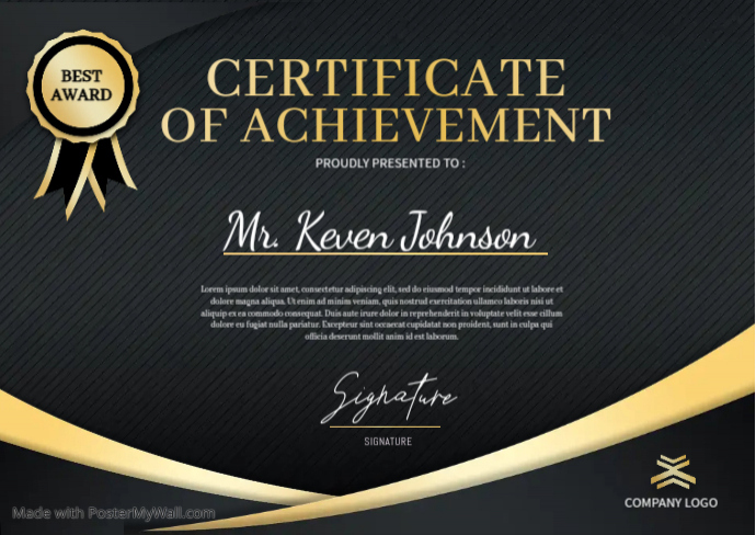 Salinan Diploma Certificate | PosterMyWall
