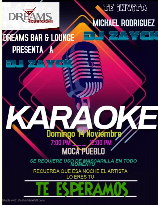 Copia de BAR CLUB KARAOKE AD FLYER TEMPLATE | PosterMyWall
