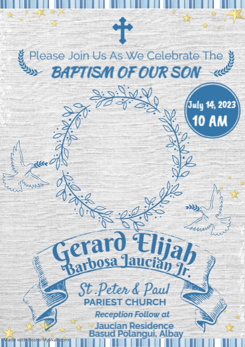 Blue Baptism | PosterMyWall