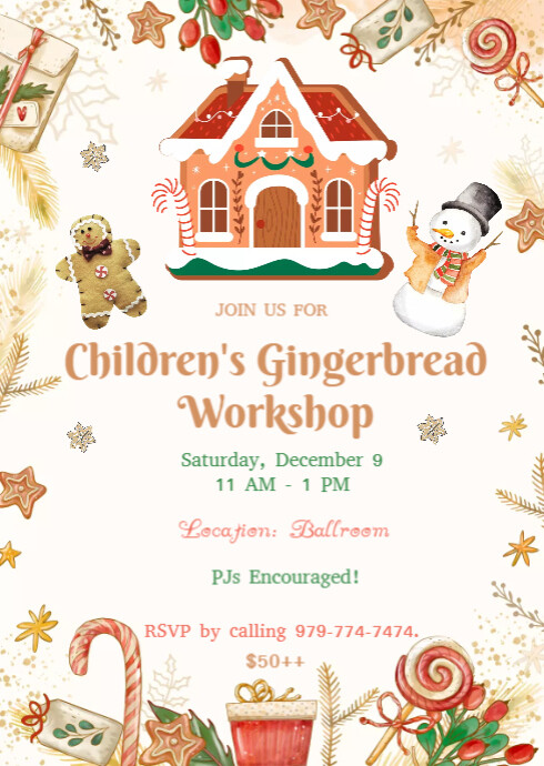 kids gingerbread | PosterMyWall