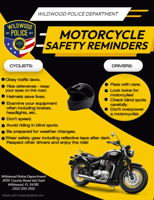 Copy of Motorcycle Safety | PosterMyWall