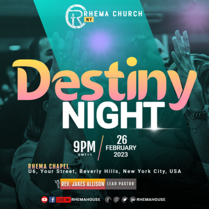 Copy of Destiny night | PosterMyWall