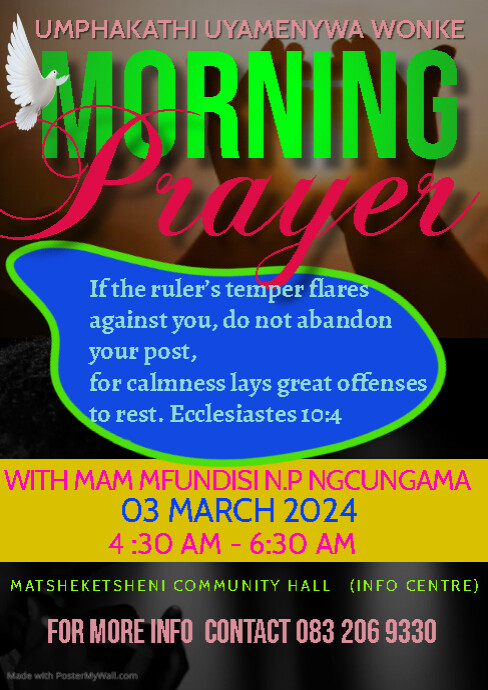 Morning Prayer | PosterMyWall