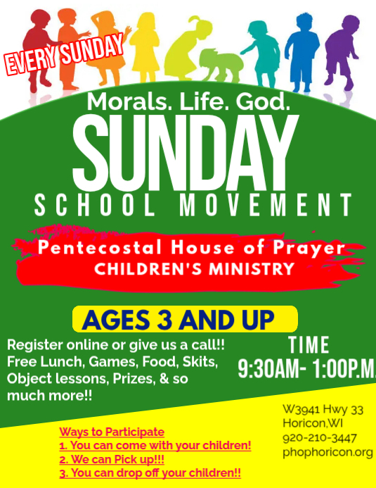 Sunday school flyer | PosterMyWall