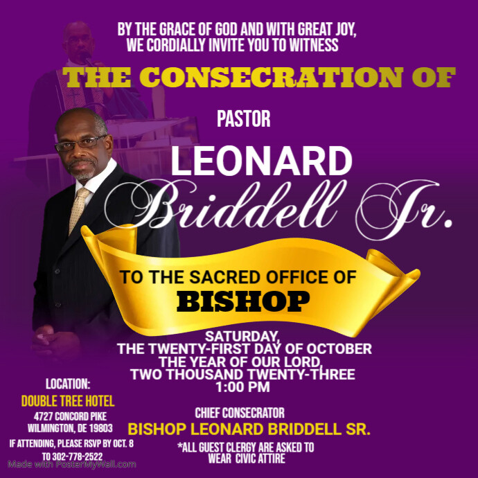 Consecration Service | PosterMyWall