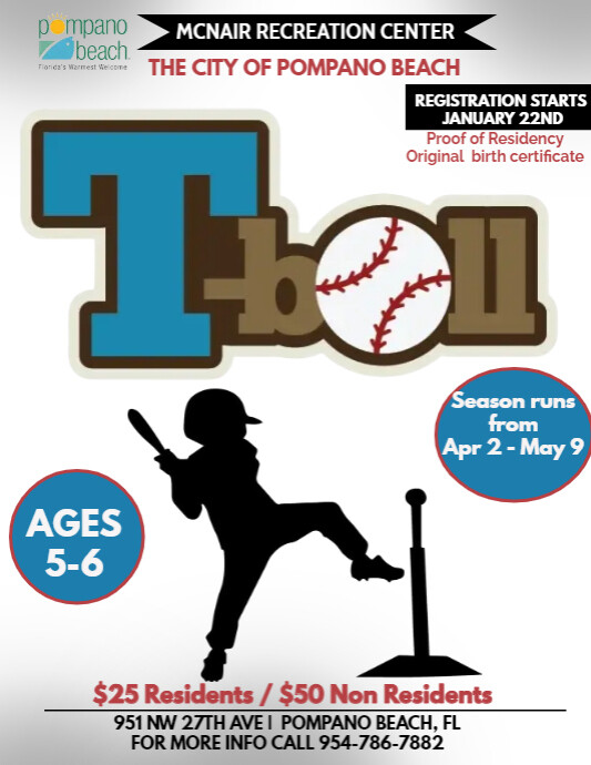 T-BALL | PosterMyWall