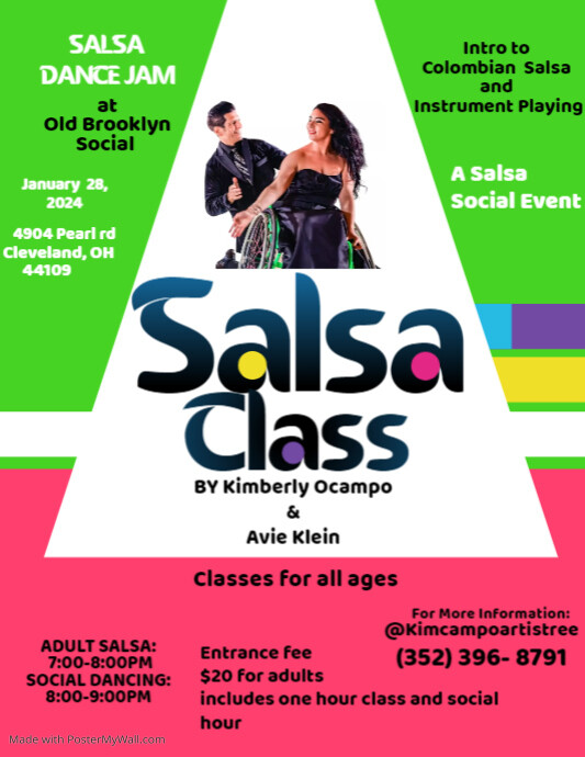 Salsa Dance Class Flyer | PosterMyWall