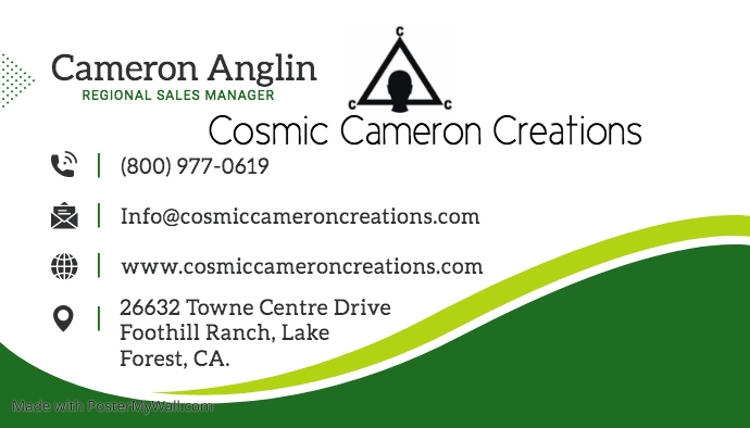 Copy of Copy of Green and White Business Card | PosterMyWall