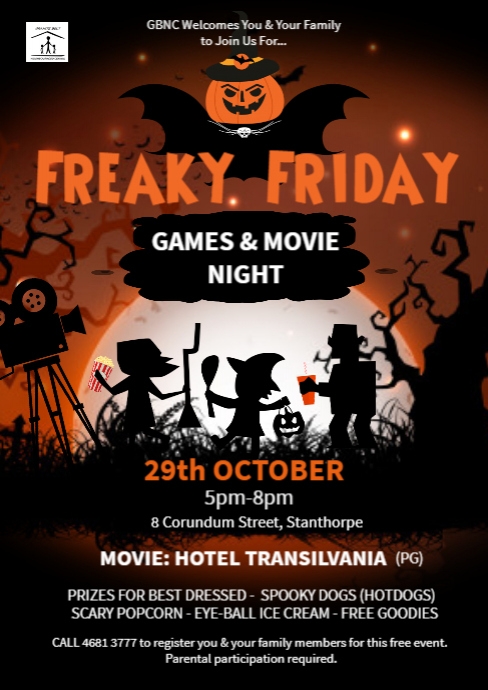 Freaky Friday Games & Movie Night | PosterMyWall