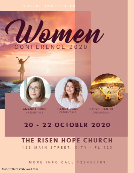 Women Conference Church Flyer | PosterMyWall
