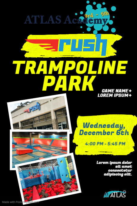 Trampoline Park Flyer Design Template | PosterMyWall