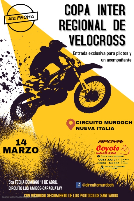 Copy of Copia de Motocross Event Poster Template | PosterMyWall