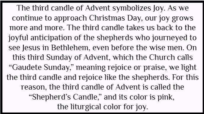 Copy of Third Sunday of Advent Joy Candle Reading By Brother Mason ...
