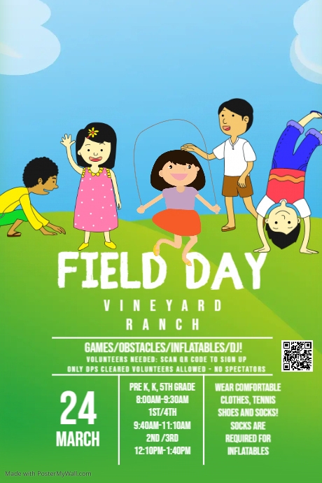 Englsih Field Day Flyer Template | PosterMyWall