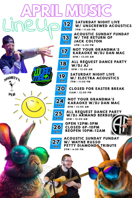 Copy of Rock Band Concert Tour Schedule Flyer | PosterMyWall