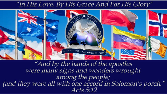 Copy of With One Accord International, Inc., Background III | PosterMyWall