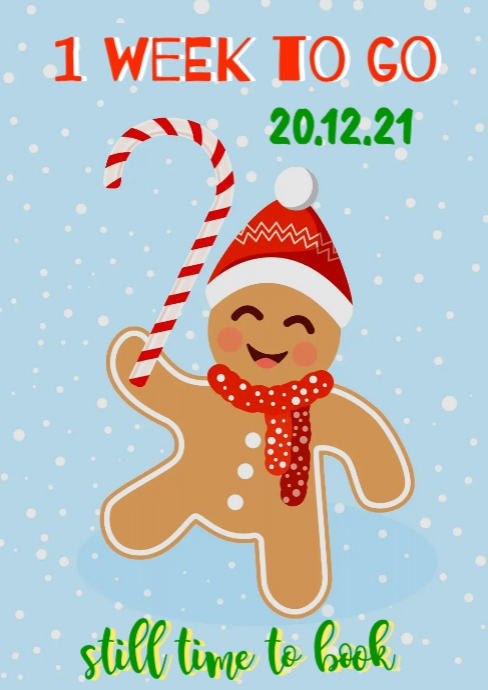 Copy of days until christmas countdown template | PosterMyWall