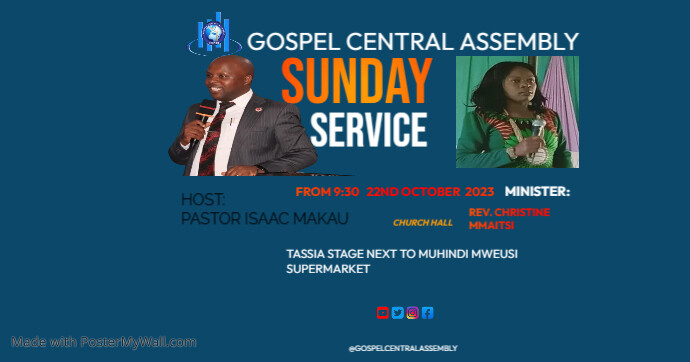 SUNDAY SERVICE | PosterMyWall