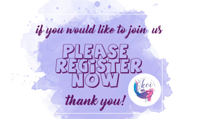 register now | PosterMyWall