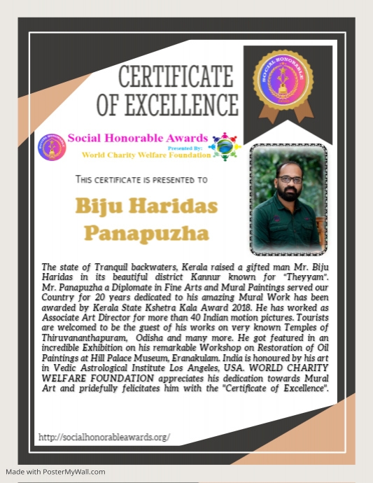 Copy of Mr. Biju Haridas Panapuzha | PosterMyWall