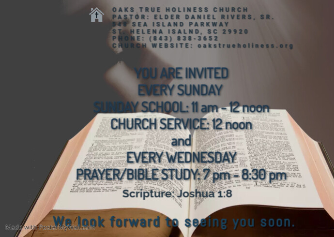 Sunday School Service Postcard | PosterMyWall